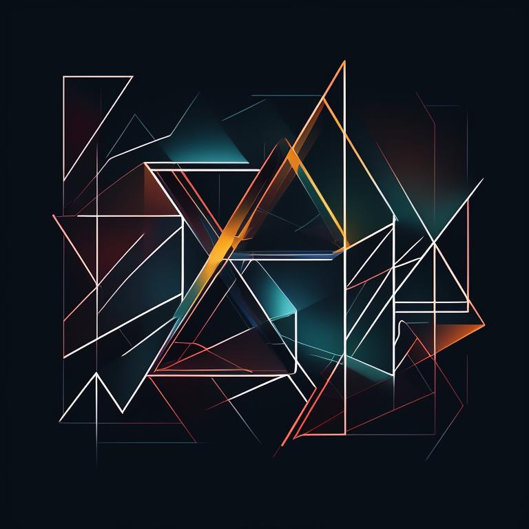 raw-squid142: create a logo that is triangle and rainbow and prism in ...