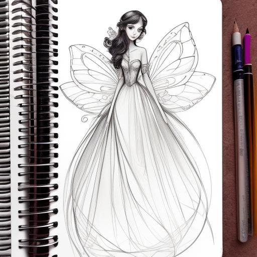 Easy Cute Fairy Drawing