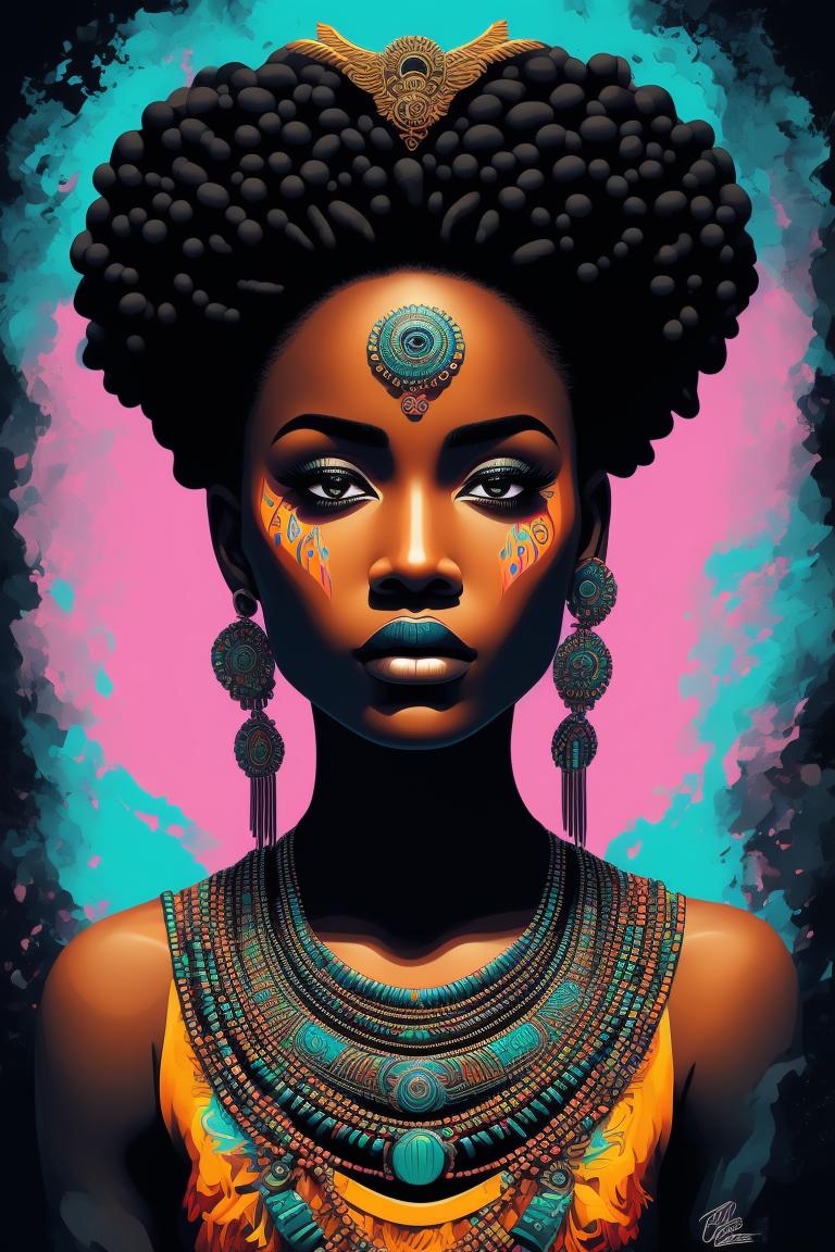 right-fly252: Water Goddess, a very pretty black woman with a log rasta hair