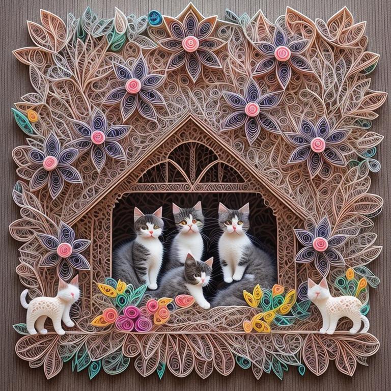 Foul-Rabbit: Kittens in a barn