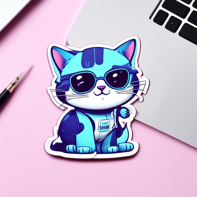 einmaio: a cat working a job