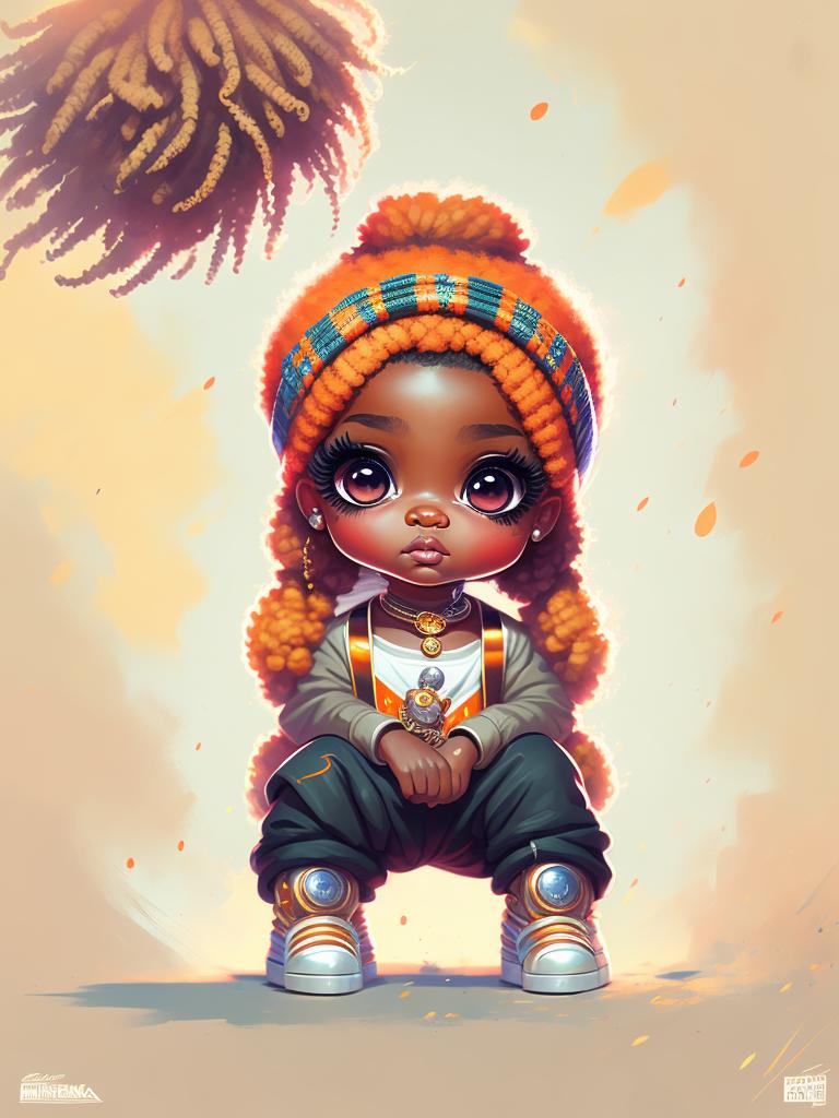 sasseycat1964: African American dark skin, black eye, toddler chibi ...