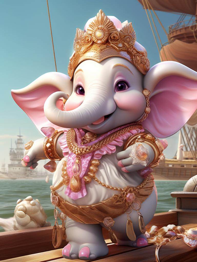 VidaAiArt: The impressive image of Ganesha wisdom seamlessly blends ...