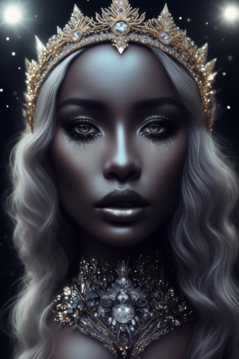 mellow-viper424: beautiful celestial goddess, full moon, wear crystal ...