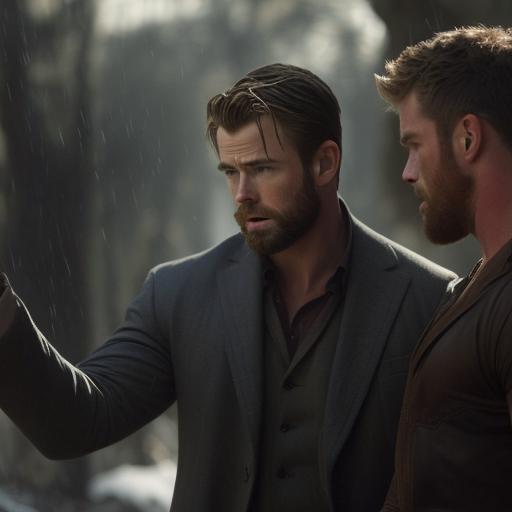 Chris Evans And Chris Hemsworth Photoshoot