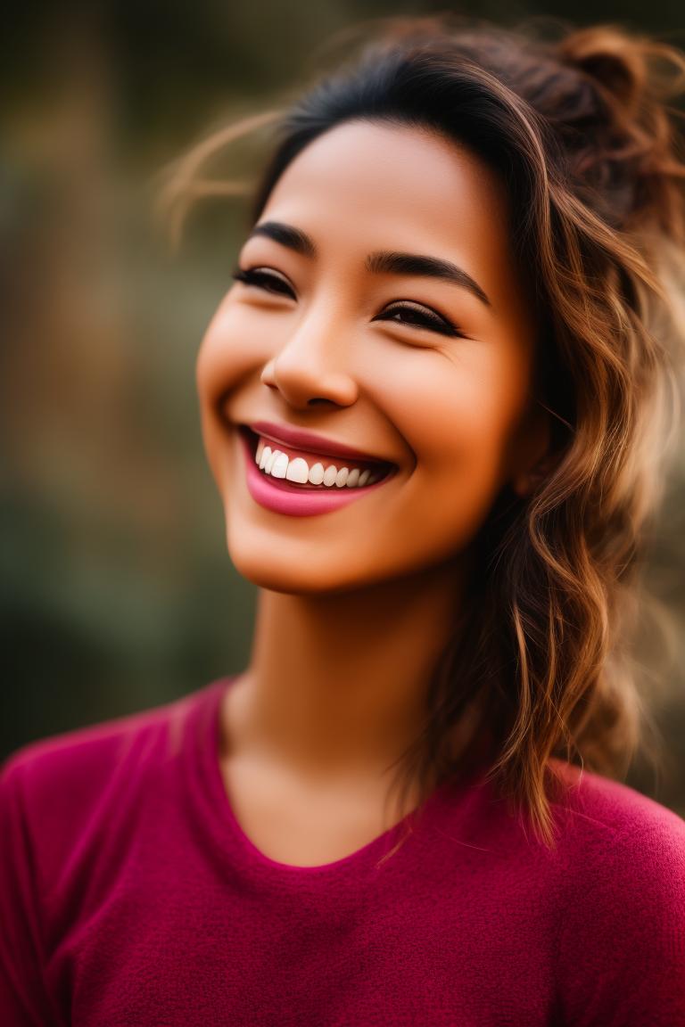 dirty-donkey198: create a drawing of a woman smiling while exercising