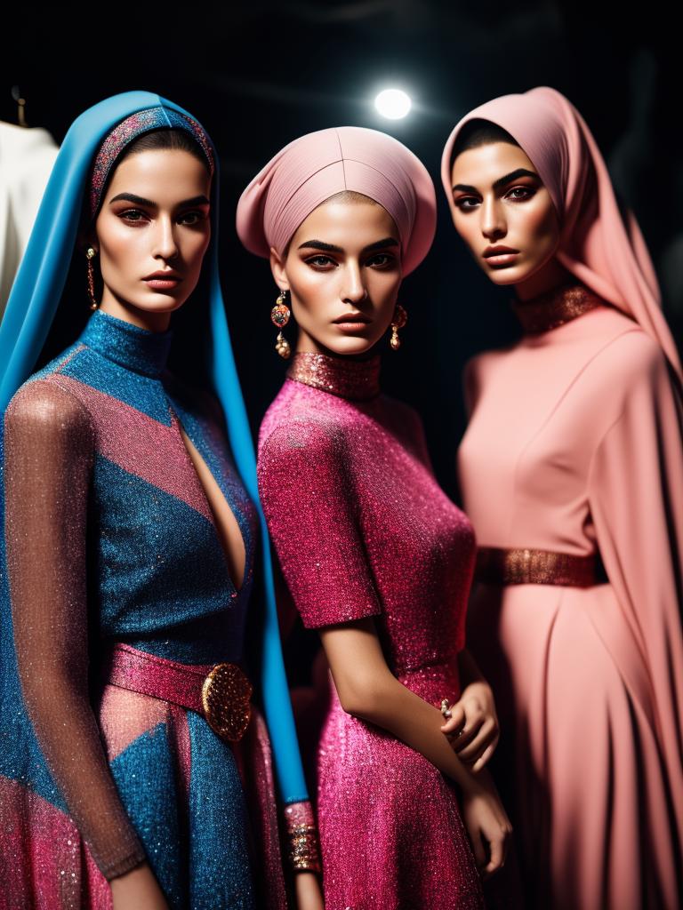 milky-swan39: Arab ladies in Paris Fashion week wearing dresses