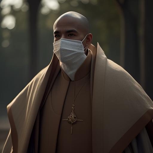 upright-cobra81: handsome male monk in linen and cloth vestments with a ...