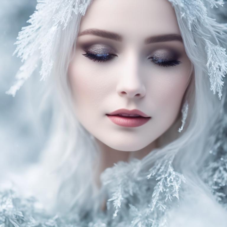 hot-quetzal354: a stunning winter fairy emerges from the frost-kissed ...