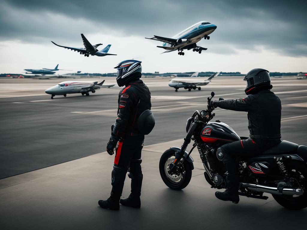 prasad: motorcycle rider in full riding gear, but with helmet in his ...