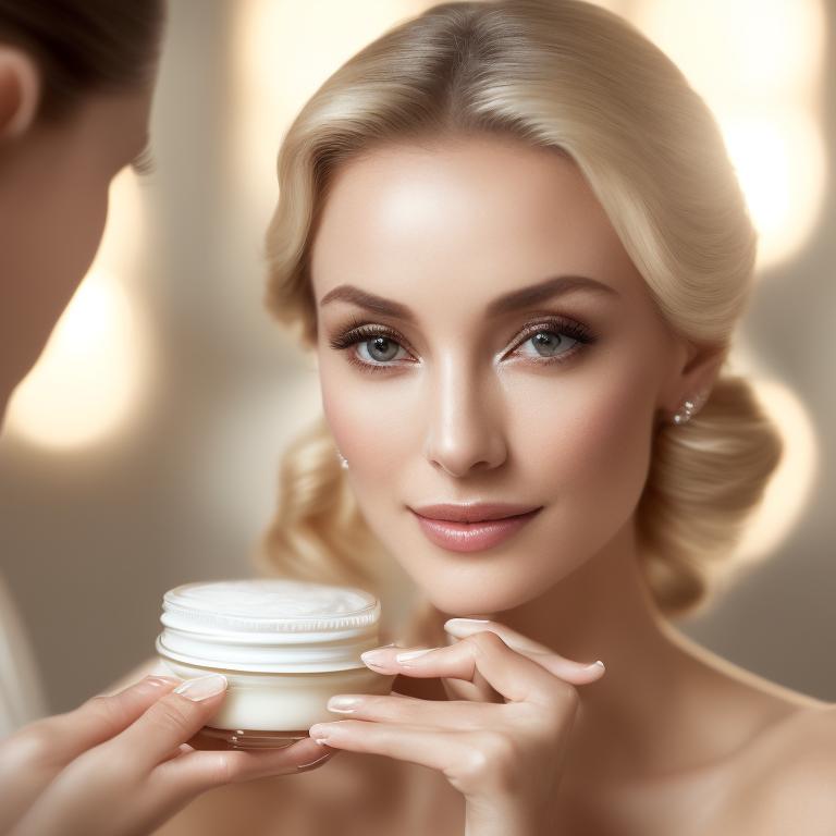 Art-Kingdom: In the tranquil ambiance of a beauty parlor, a radiant ...