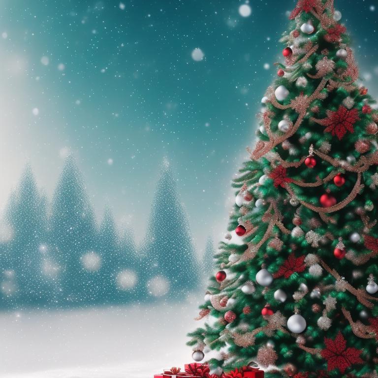 Lookinglass29: Gorgeous Christmas tree with Crimson, Silver & Sparkly ...