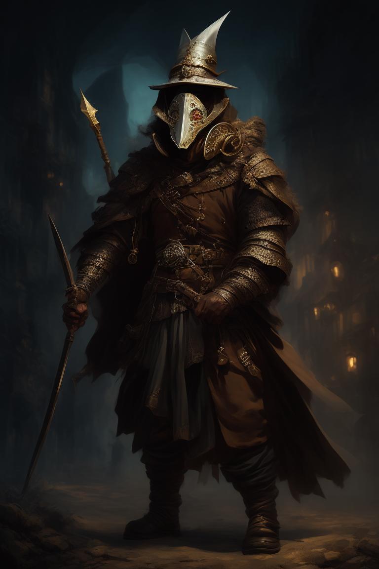 TonyStorm: a mysterious and whimsical masked merchant in the road