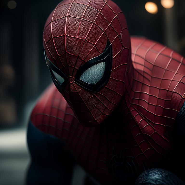 oblong-whale542: style dark comic, spider man