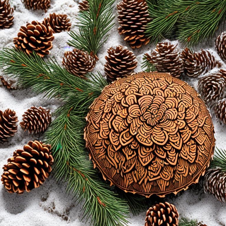 worldly-crow60: Pinecones and pine needles piled around the foot of a ...