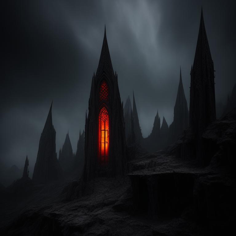 stark-camel679: black metal serrated dagger dnd concept art fantasy 4k