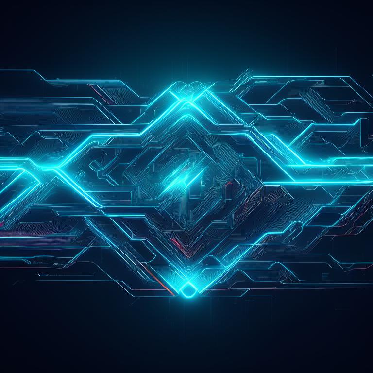 bronze-chough12: electric sky blue binary code in wavy lines.