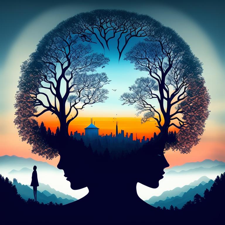 Foul-Rabbit: Create a vibrant digital composition featuring a woman's ...