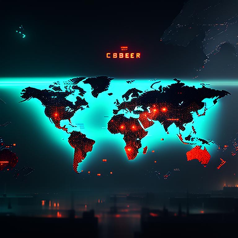 levigundert: Cyber attacks. Global map.
