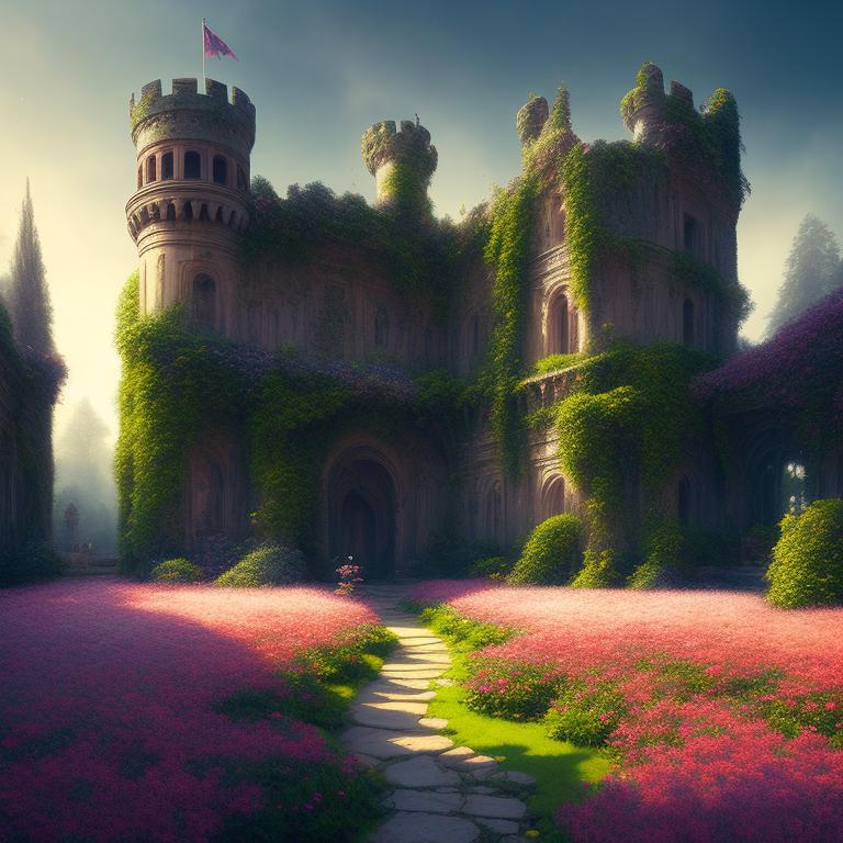 fran-ramos-df: Beautiful, decorated castle garden at noon. Lovely ...