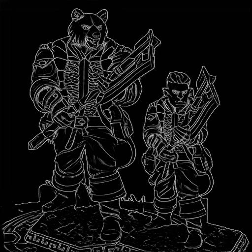 sleepy-loris665: two dnd mini figures showing the two forms of a ...