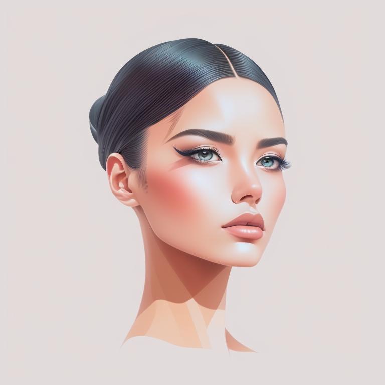 Hannalux: Face Chart makeup, symmetrical, portrait, beauty, fashion ...