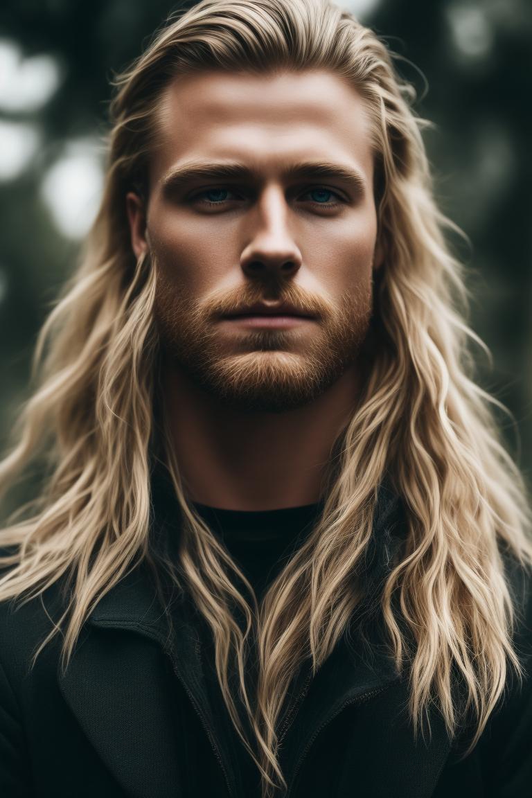 aryapratm: Thor, Marvel, Clean shave, Long hair blonde, Thor suit, With ...
