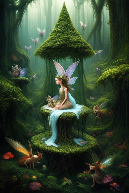 Forest Fairy Illustration