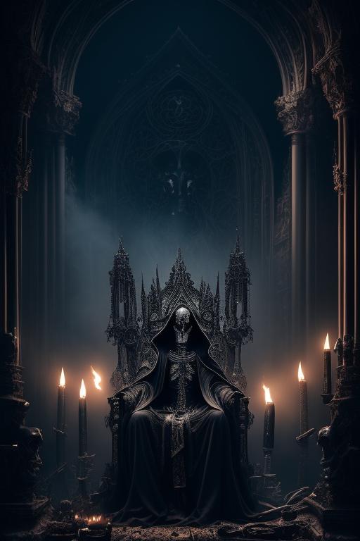 King Sitting On Throne Dark