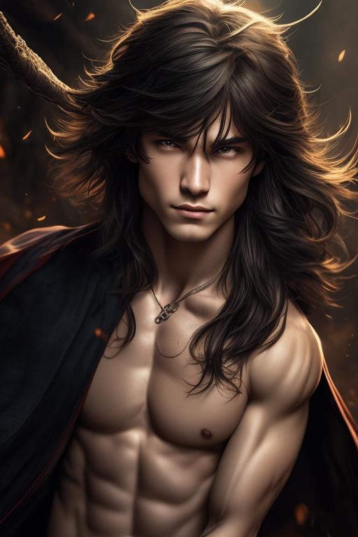 rdlaserna: Attractive male ninja, medium length hair, striking eyes ...