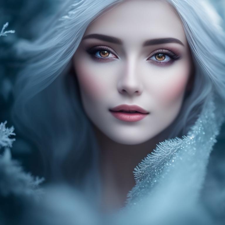 hot-quetzal354: a stunning winter fairy emerges from the frost-kissed ...