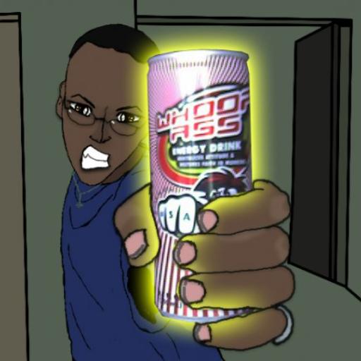 Cain: man holding can