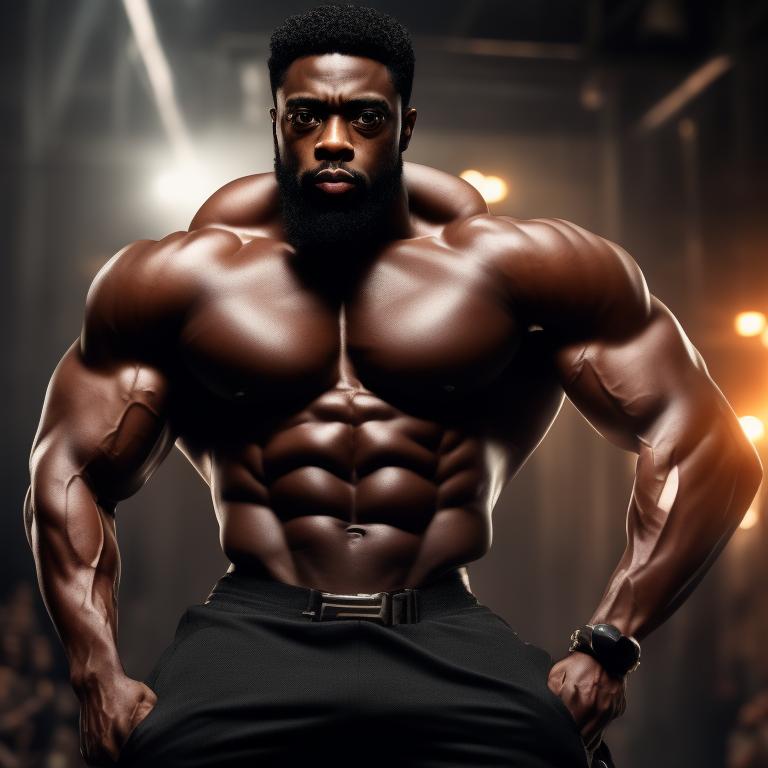 mealy-eel700: Chadwick Boseman depicted as huge a bodybuilder,he has a ...
