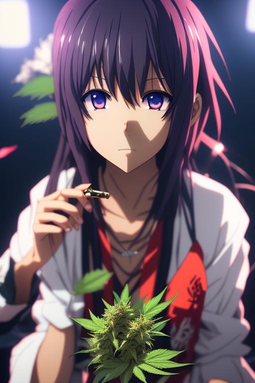 guilty-llama160: cannabis character called Forbidden Fruits, smoking a ...