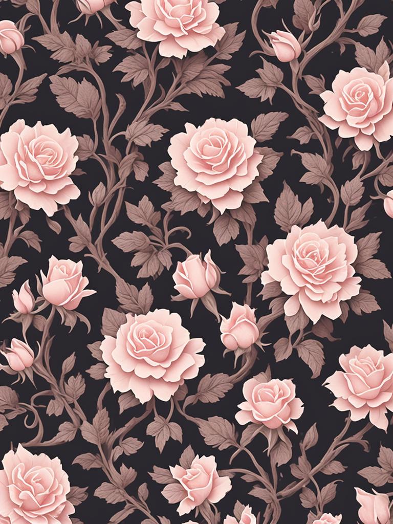 Light Pink Victorian Wallpaper