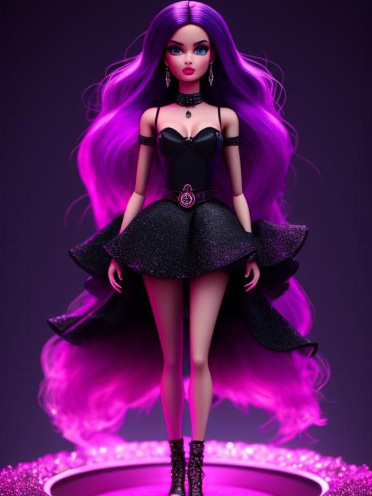 moodybrowneyes: goth maximalist Barbie