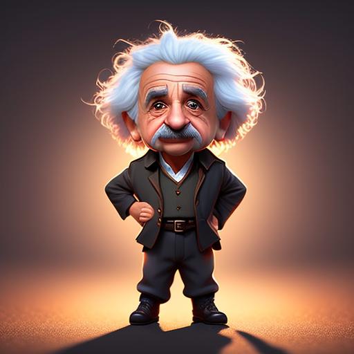 Cute Albert Einstein Cartoon
