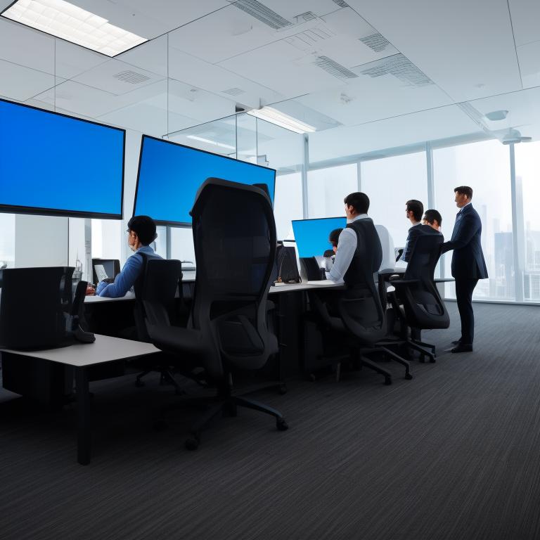 IA.JRS: People inside an office performing a selective agreement. 4k