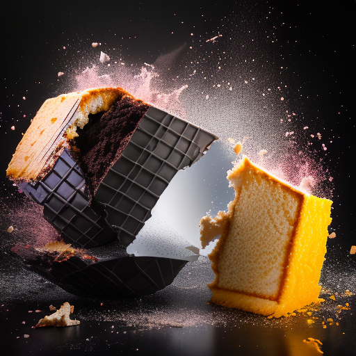 KOPF-KI-NO: the moment after a cake (explodes from inside) (splitting ...
