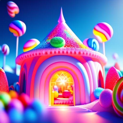 Realistic Candyland Background