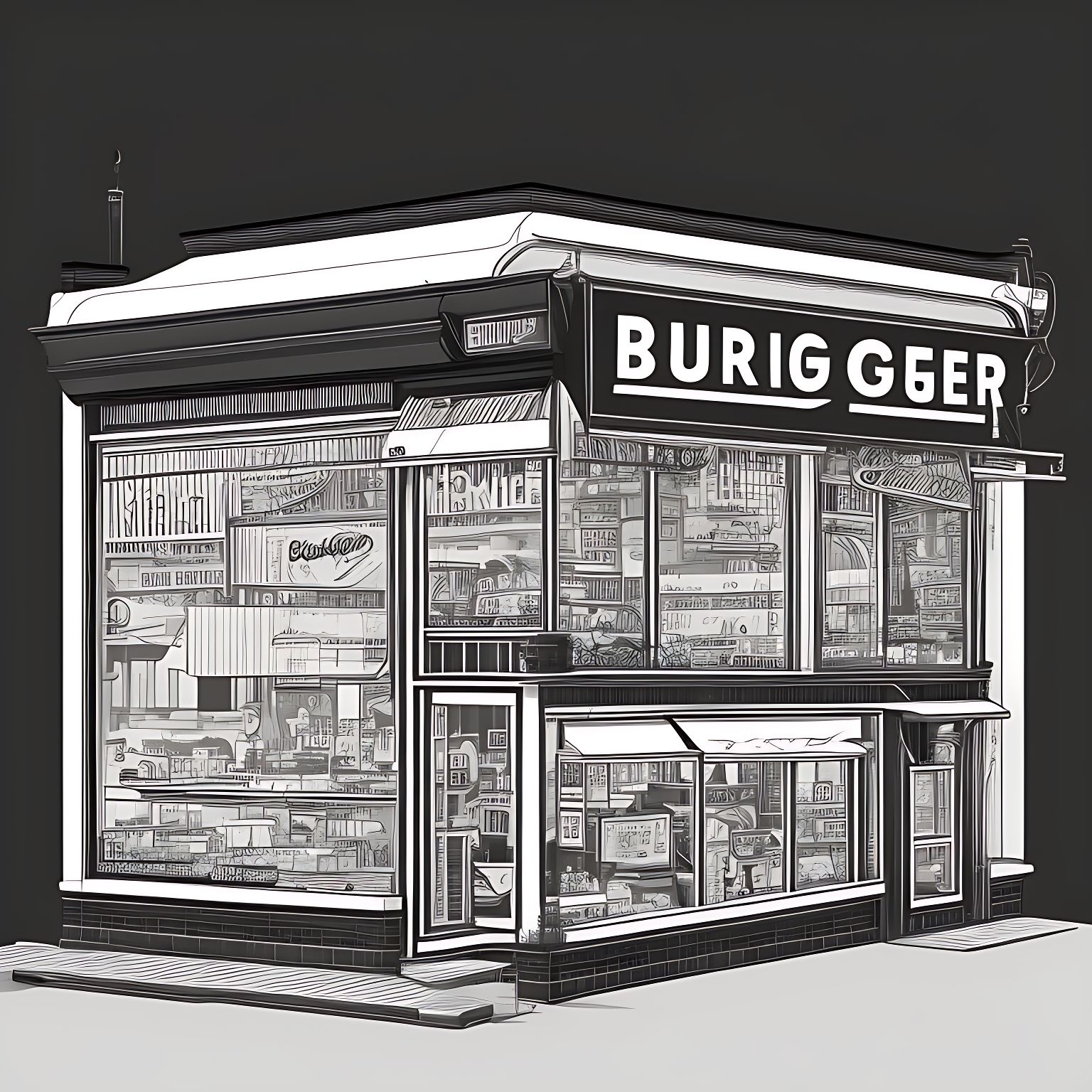 mikeelf: a burger shop