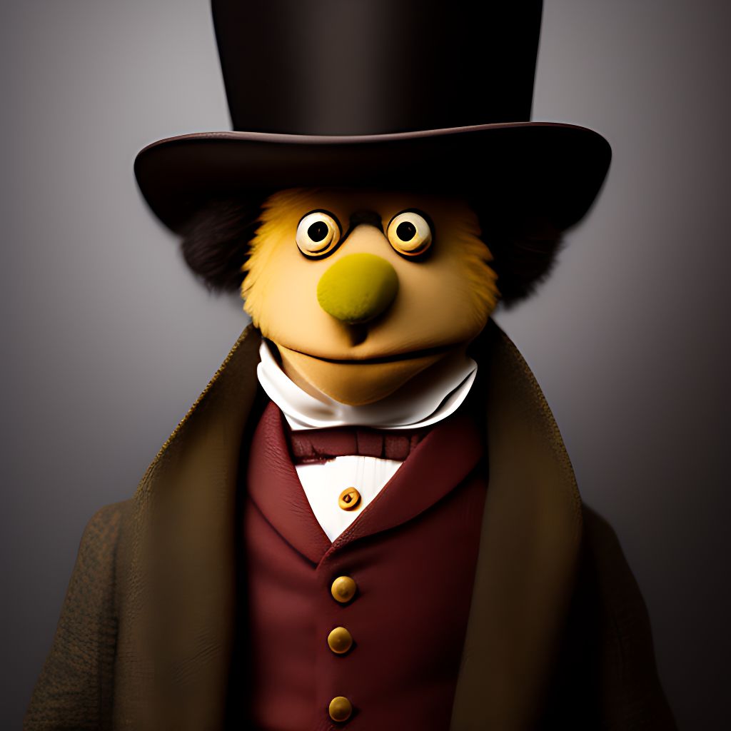 jaysonlynn: Sherlock Holmes puppet in The Muppets style on a gradient ...