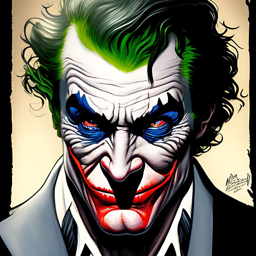 The Joker Cartoon Face