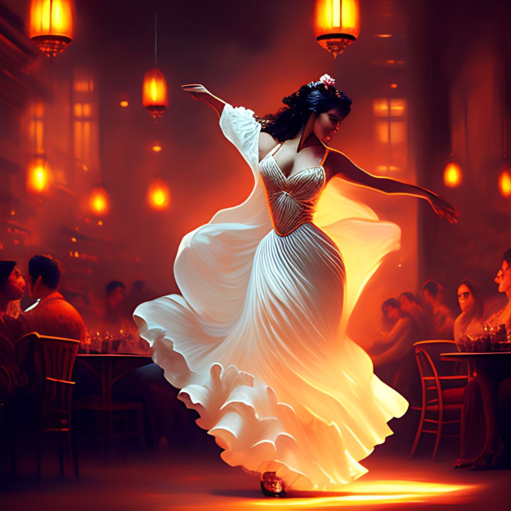 Flamenco Dancer With Fan