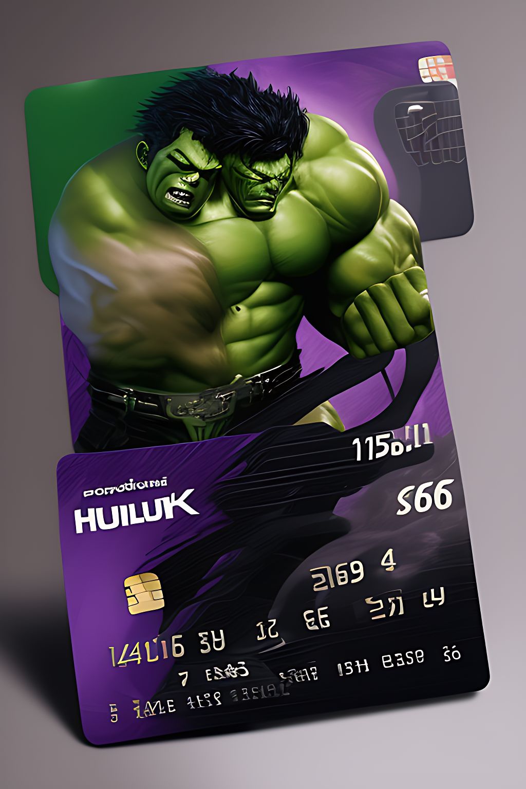 KOPF-KI-NO: Hulk, black green purple
