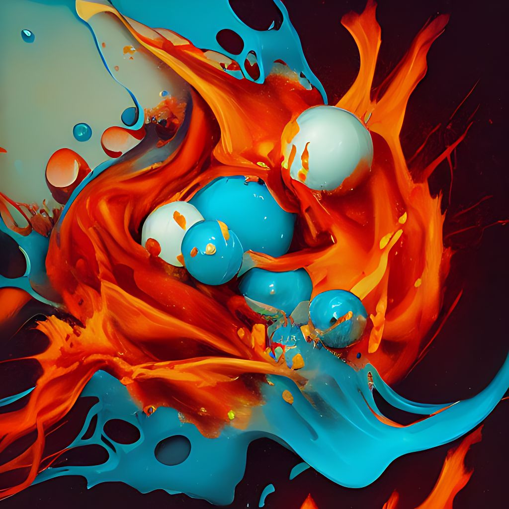 noisy-cattle849: olpntng style, a sphere being devoured by abstract ...