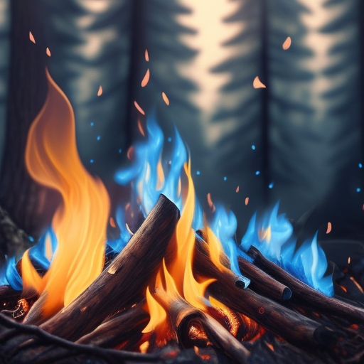 Realistic Flames Drawing