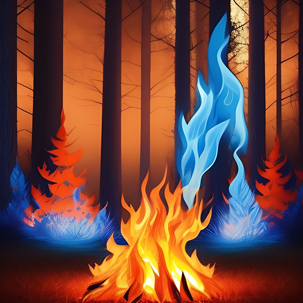 Realistic Flames Drawing