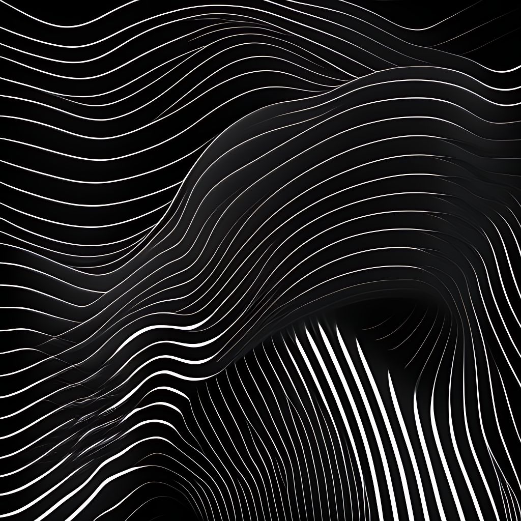 Addison White Contour Lines In A Wavy Topographical Pattern 