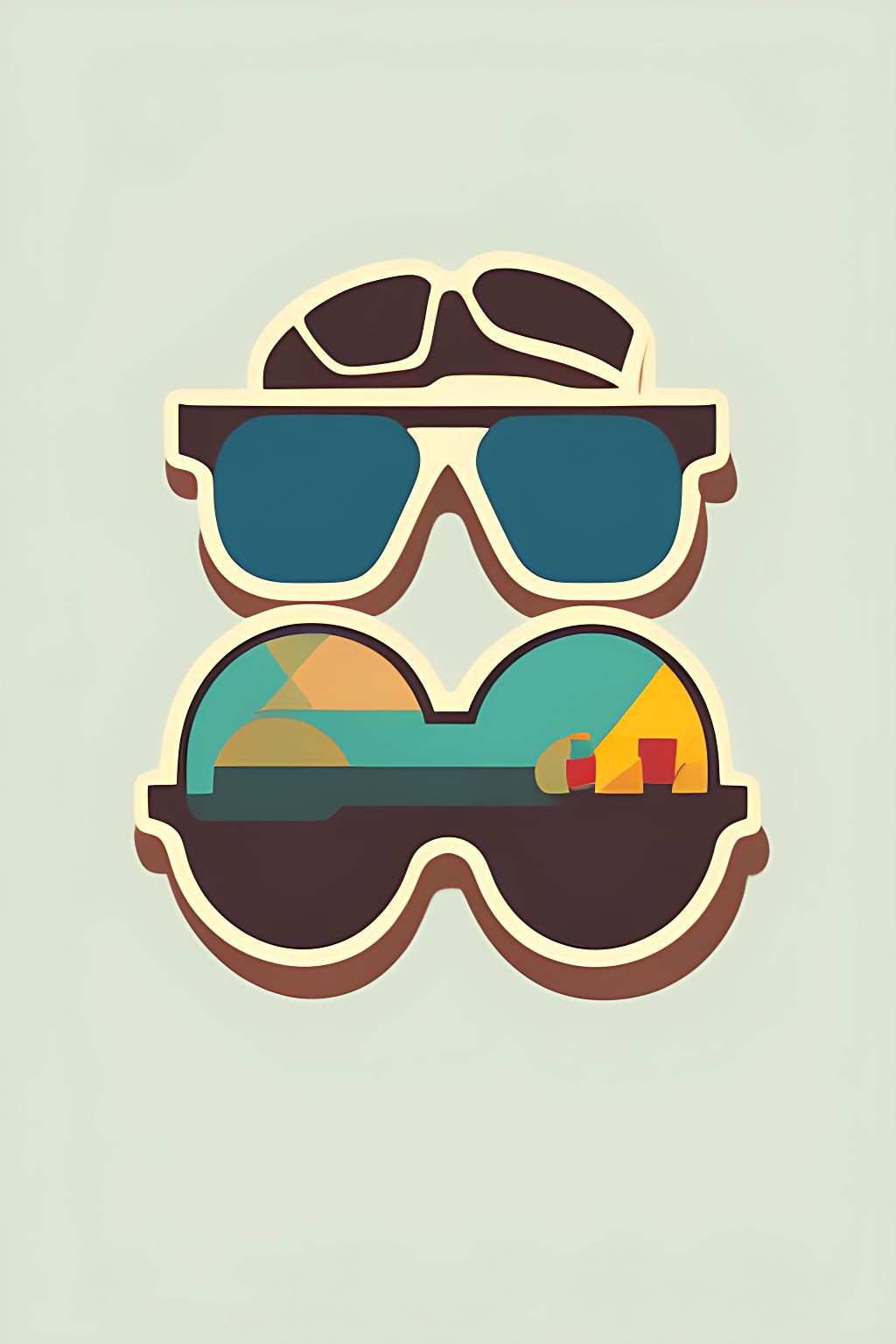 Super Hipster Glasses Clipart